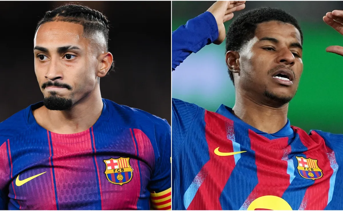 Why aren't Raphinha and Marcus Rashford playing today for Barcelona vs ...